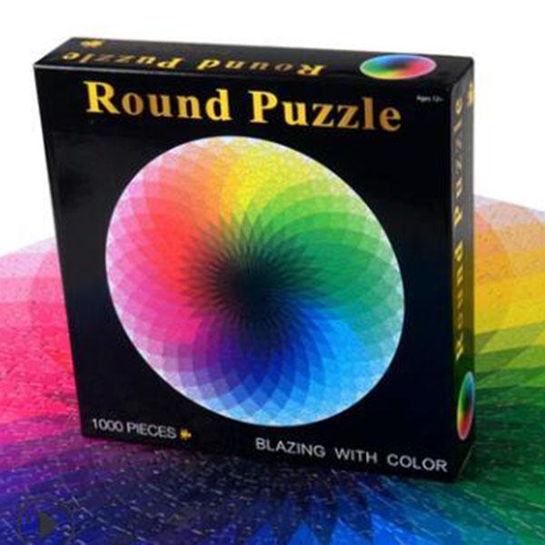 Satın alın Thousand-color Rainbow 1000-piece Round Puzzle for Children ...