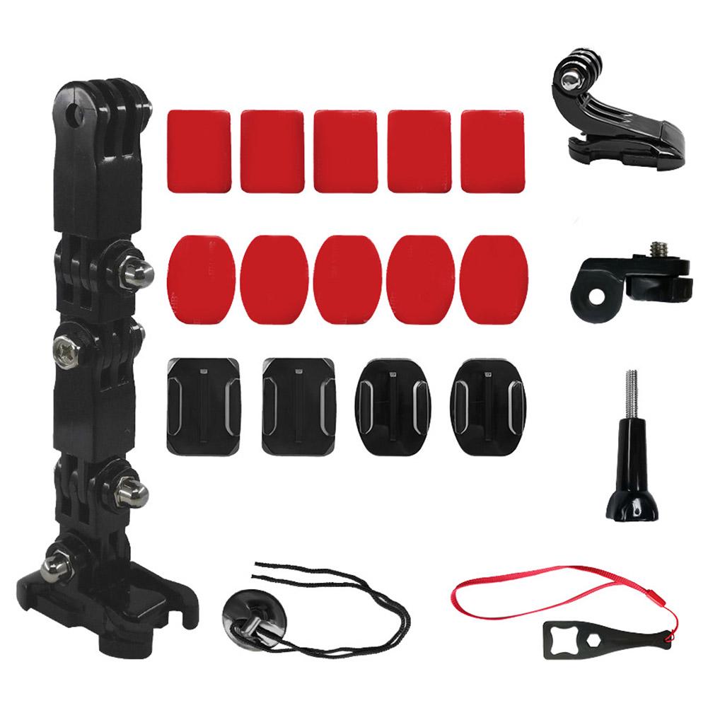 Motorcycle Helmet Chin Mount Adjustable Curved Adhesive Side Mount ...