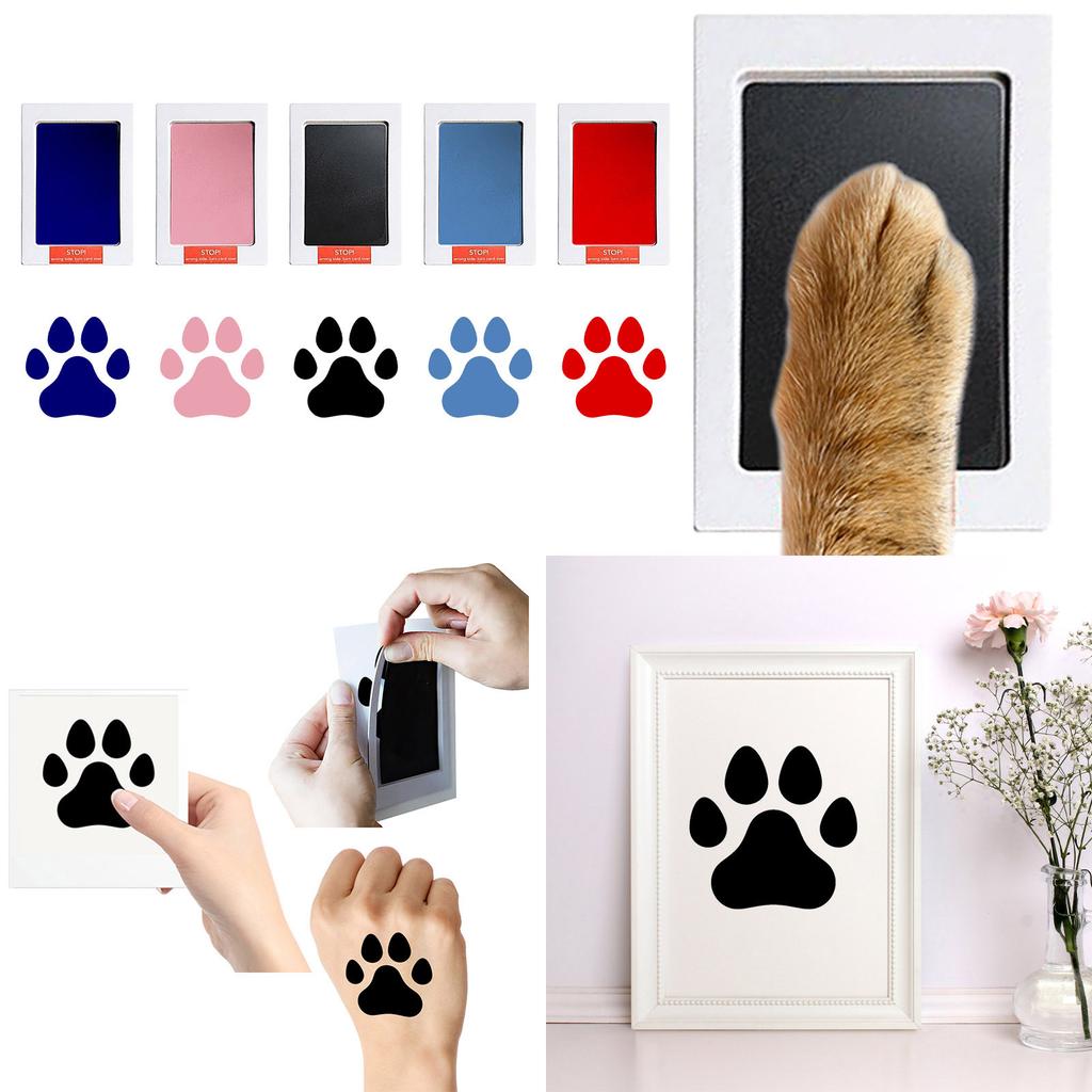 Buy Pet Dog Cat Footprints Handprint Ink Pads Kits For Diy Photo Frame ...