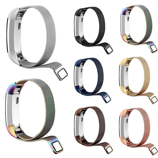 Buy Adjustable Metal Magnetic Watchband Wrist Strap for Fitbit Alta ...