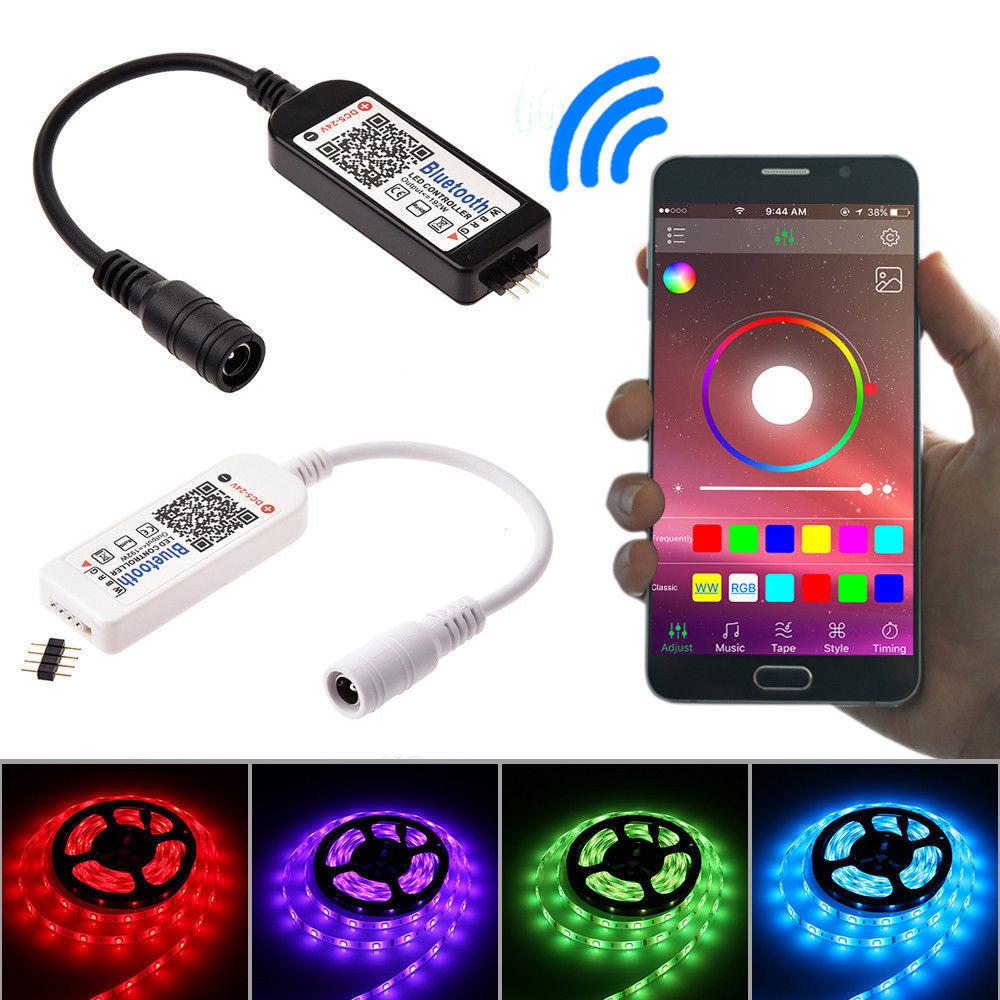 Buy Mini Bluetooth/Wifi LED Controller&Remote For 5050 3528 RGB/RGBW ...