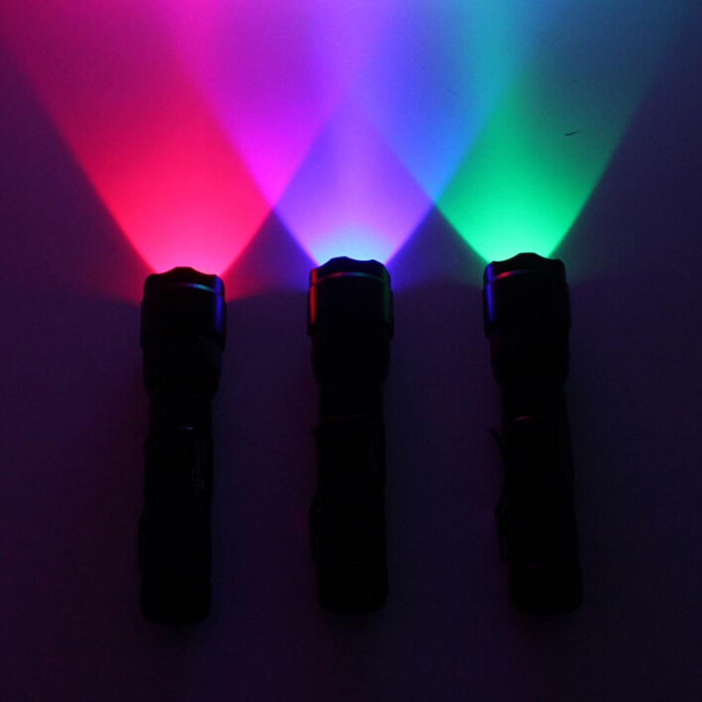 Buy 502B Red Green and Blue Ray Flashlight LED Aluminum Alloy Outdoors ...