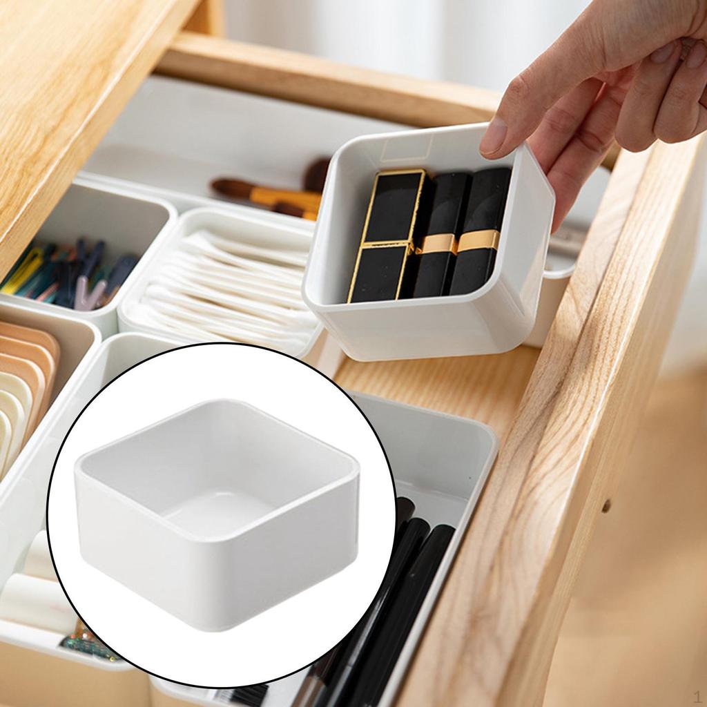 Desk Drawer Organizer, Compartment Portable Stationery Holder Vanity ...
