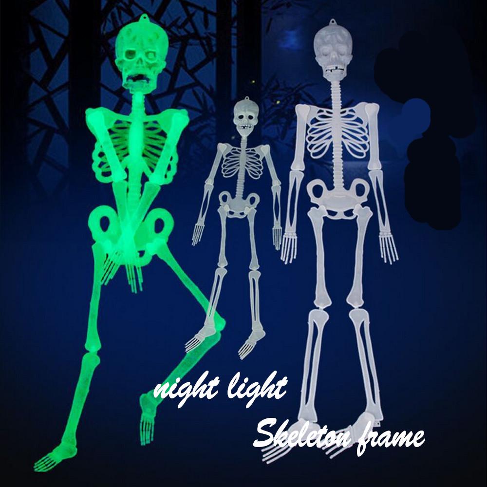 Buy Luminous Skull Skeleton Body Scary Halloween Toy Haunted House ...