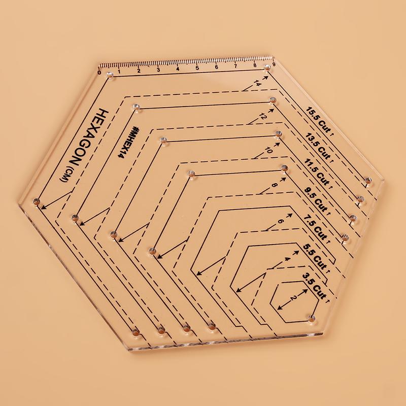 Acrylic Patchwork Craft Cutting Rulers Diy Home Sewing Tools uygun ...