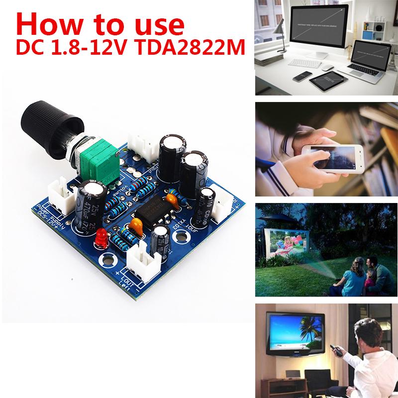 Buy Audio Amplifier Board TDA2822M DC Power Amplifier Board MP4 Stereo Amplifier Board at ...
