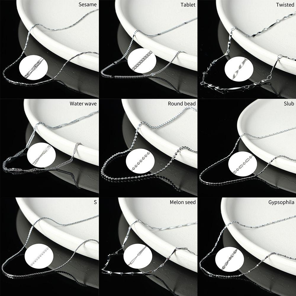 Chain Snake Water Wave Pendant Multi-style for Men Women 925 Sterling ...