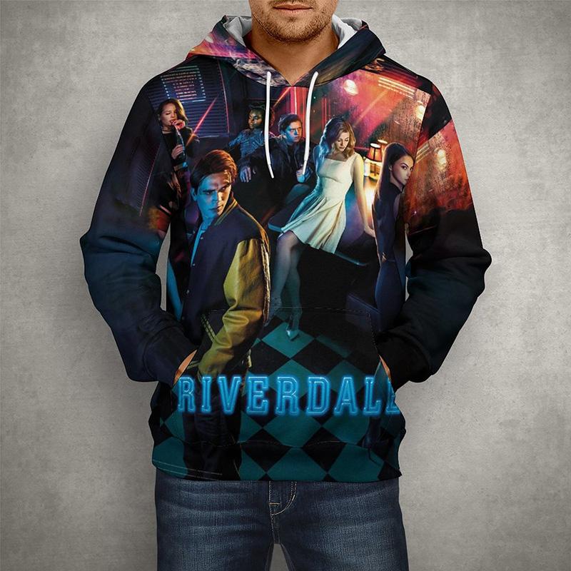 Buy Riverdale 3D Print Pullover Fashion Long Sleeves Streetwear 2022 ...