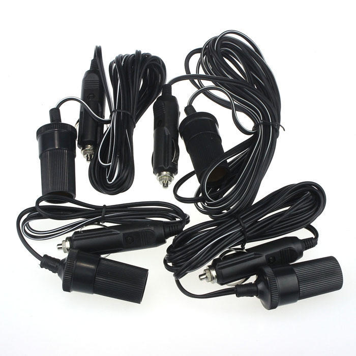 Buy 10A 12V Car Accessory Extension Cord Cable 1-5mCigarette Lighter ...