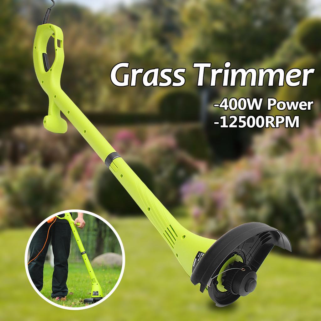 400W Electric Grass Trimmer Strimmer Cutter Lawnmower Heavy Duty Lawn ...