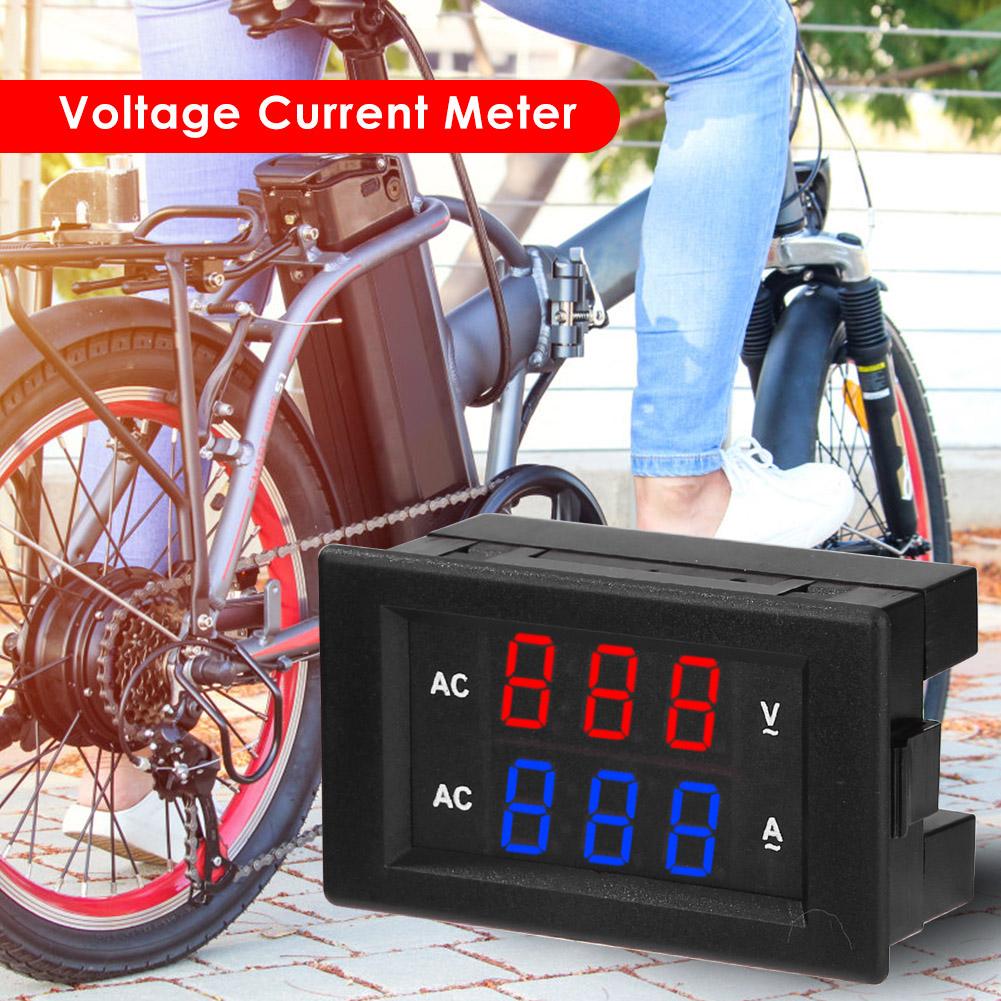 Buy 220V Digital Double Display Voltage Current Meter Voltmeter ...