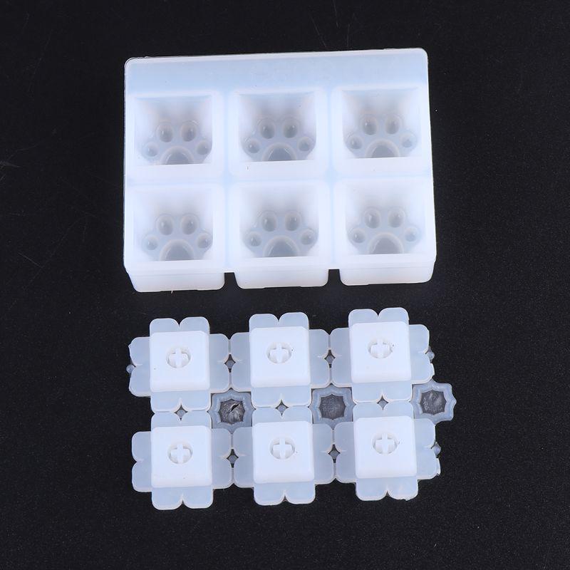 Buy Keyboard Key Cap Silicone Mold UV Crystal Epoxy Molds Handmade ...