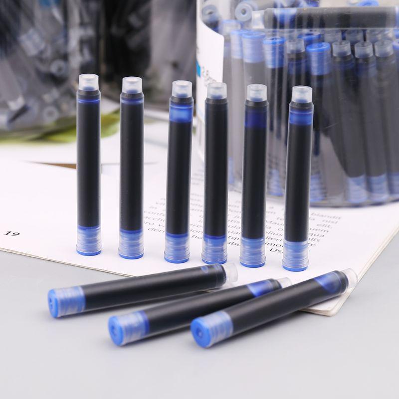 Buy Universal Black Blue Fountain Pen Ink Sac Cartridges 2.6mm Refills ...