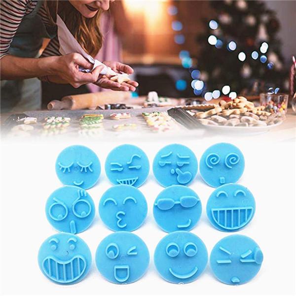 Buy 13Pcs Baking Utensils Expression Plastic Biscuit Mold Cookie ...