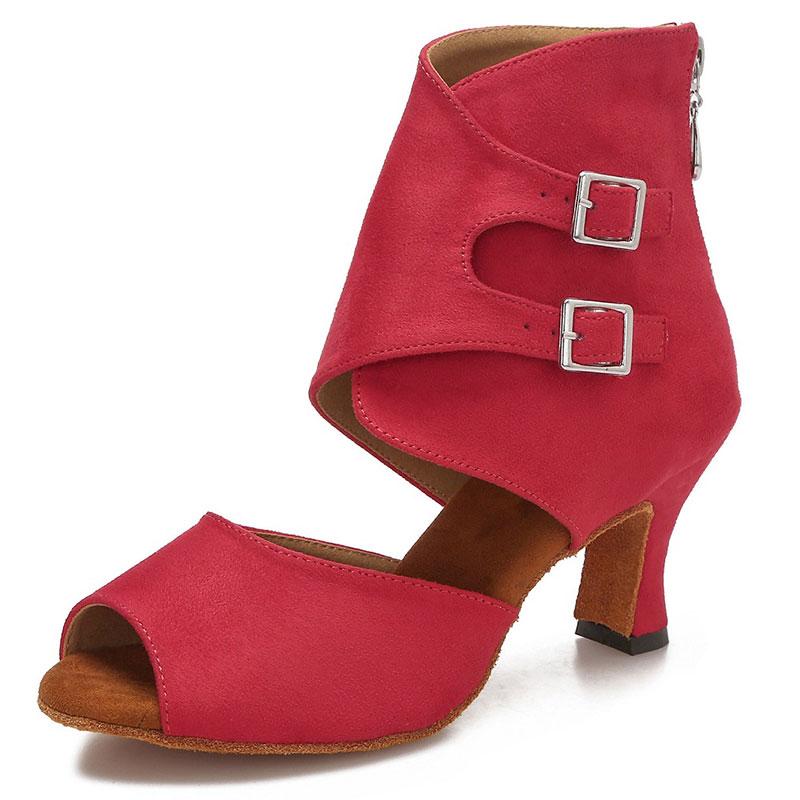 Buy Women's Red Latin Dance Shoes Ballroom Dancing Shoes Salsa Tango ...