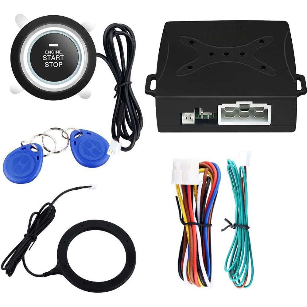 Smart RFID Push Engine Start Button kit & Keyless Go System Upgrade Key ...