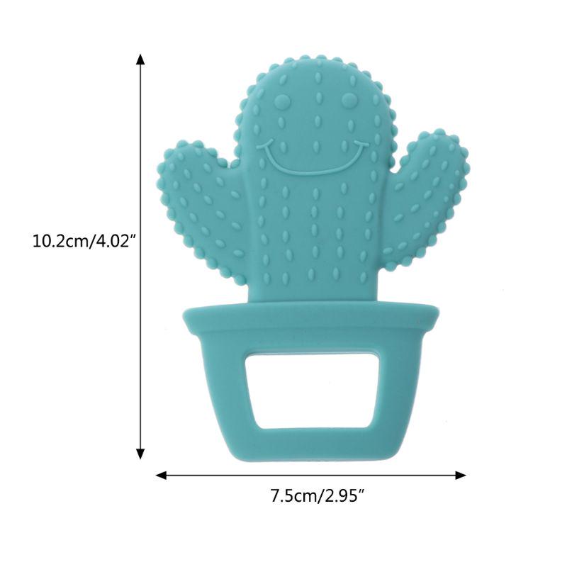 Cute Cactus Baby Teether Pacifier Teething Nursing Silicone BPA Free ...