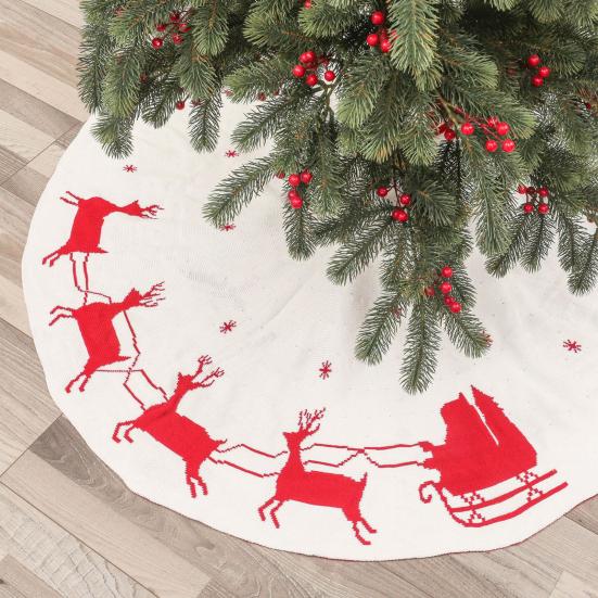 Buy Festival Prop Knitted Christmas Tree Mat Great Xmas Party Indoor ...