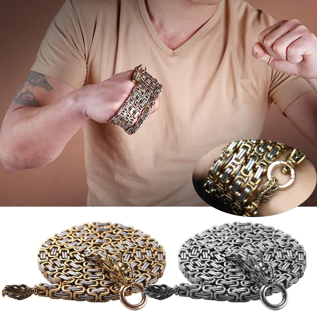 Stainless Steel Outdoor Self Defense Protection Dragon Hand Bracelet ...