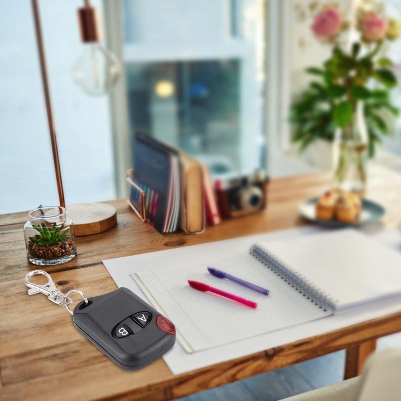 Buy Wireless 100m Remote Control Learning Code Transmitter Metal AB ...