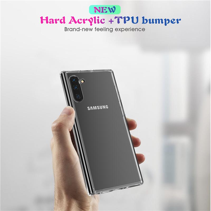 Crystal Clear Acrylic Back Cover Case for Samsung Galaxy Note 10 Pro ...