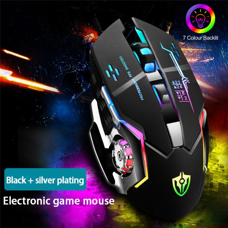 Buy E-sports Gaming Mouse Wired Gamer Mice 6 Button Luminous Mechanical ...