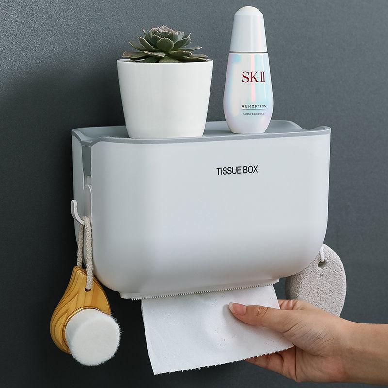 Satın alın Toilet tissue box toilet toilet paper storage rack wall ...