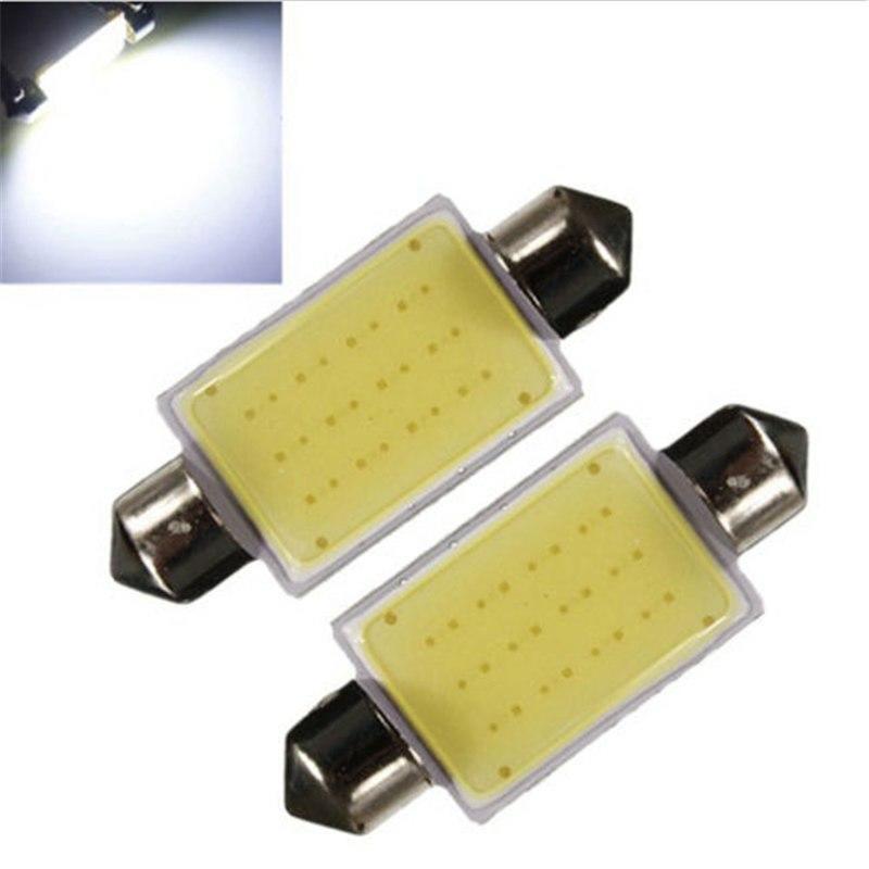 LED bulb new 12V 41mm 12 chips COB C5W LED car interior light festoon ...