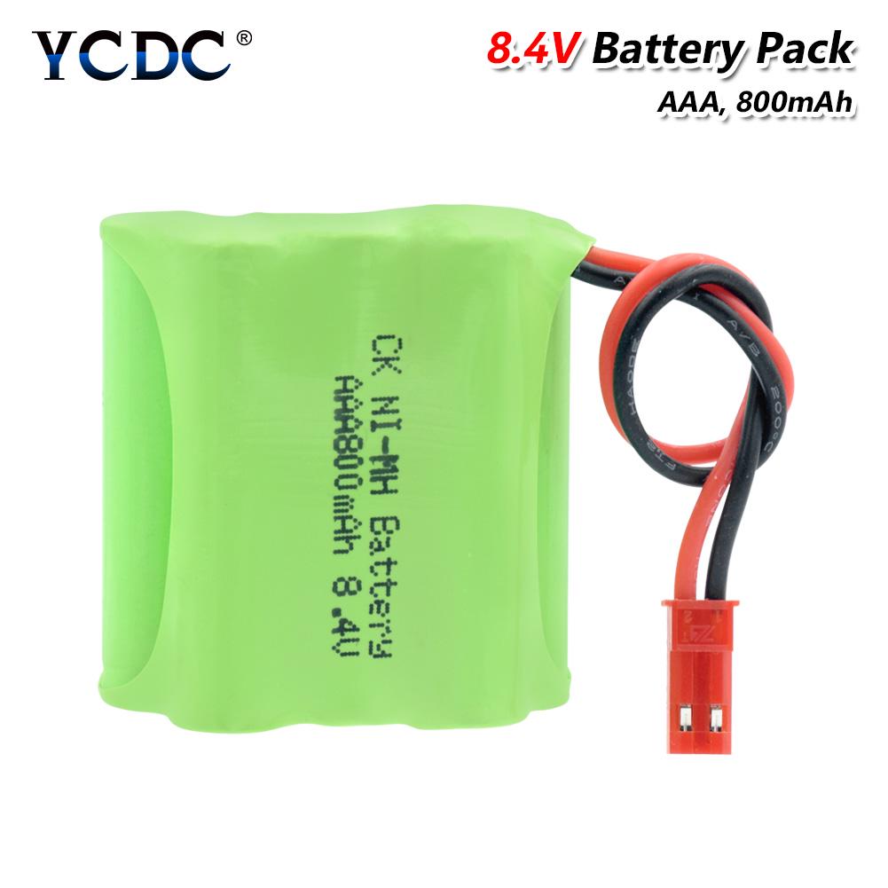 Buy 8.4V 800mAh 7*AAA Rechargeable Ni-MH NiMH Battery Pack With JST-2P ...