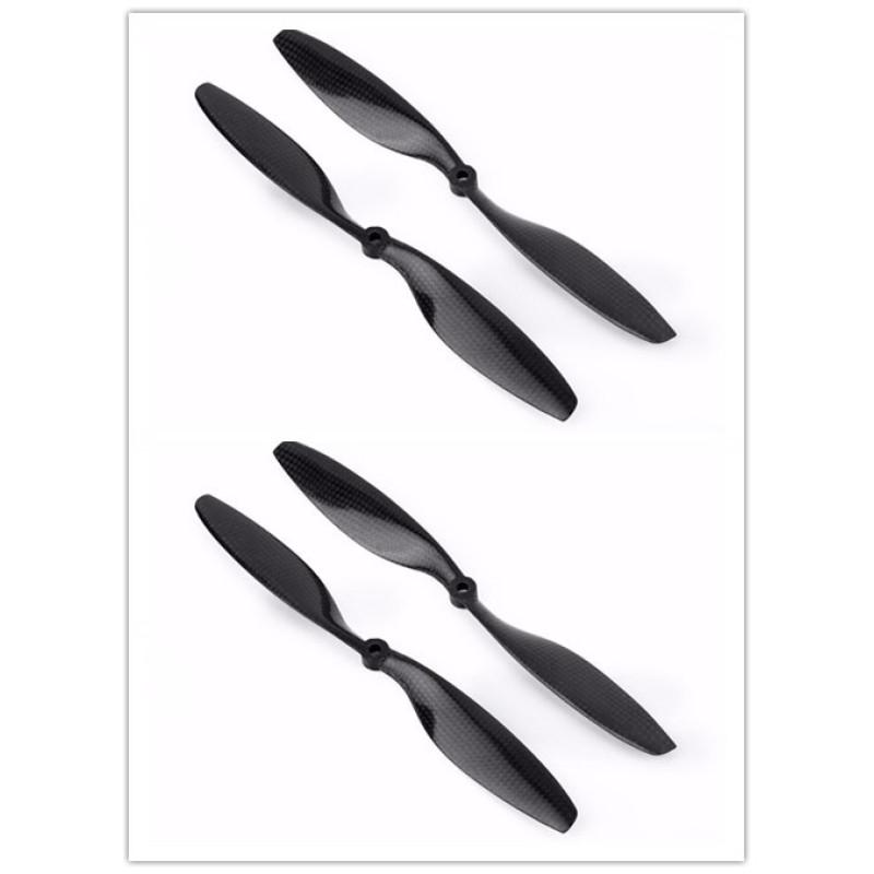 Buy 10x4.5 1045 Carbon Fiber Propeller Blade for Multicopter 10inch ...
