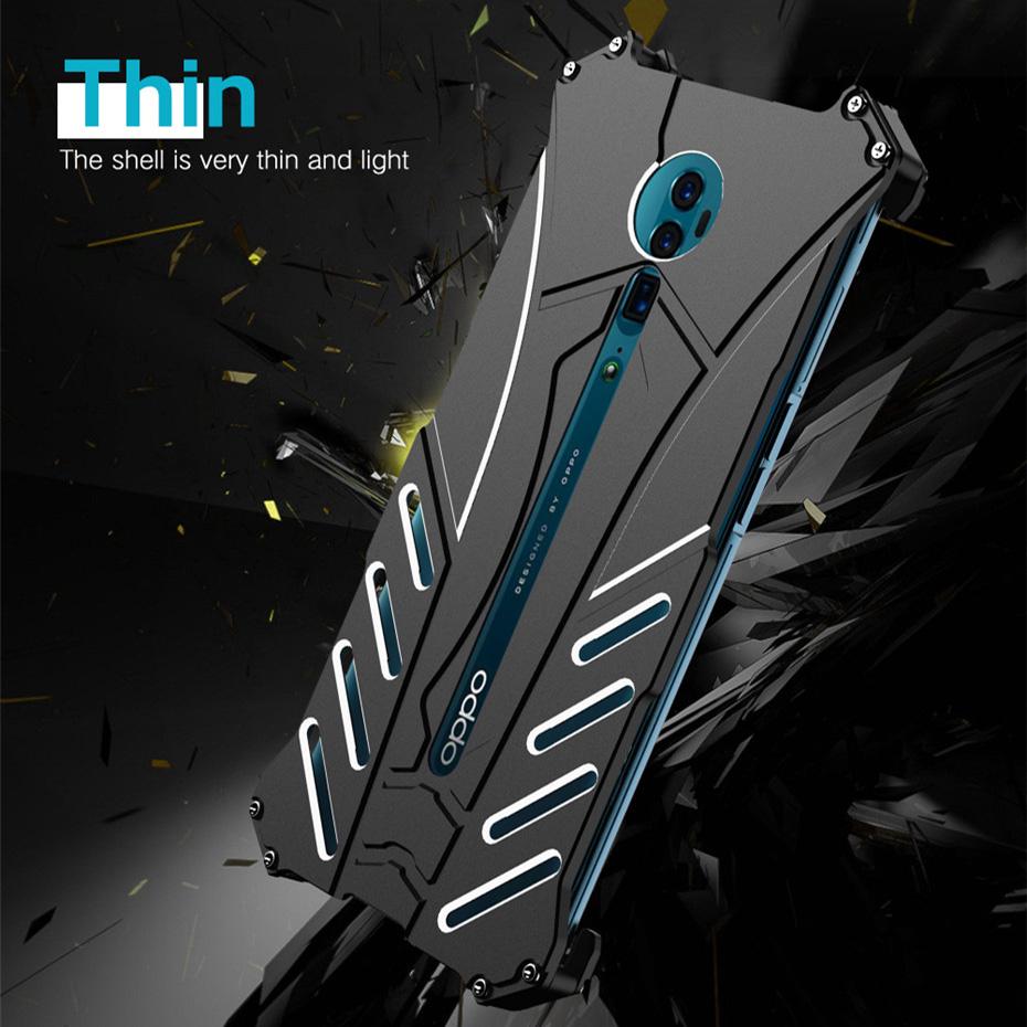 Metal Case For OPPO Reno 10X Zoom Luxury Aluminum Frame Armor Back ...