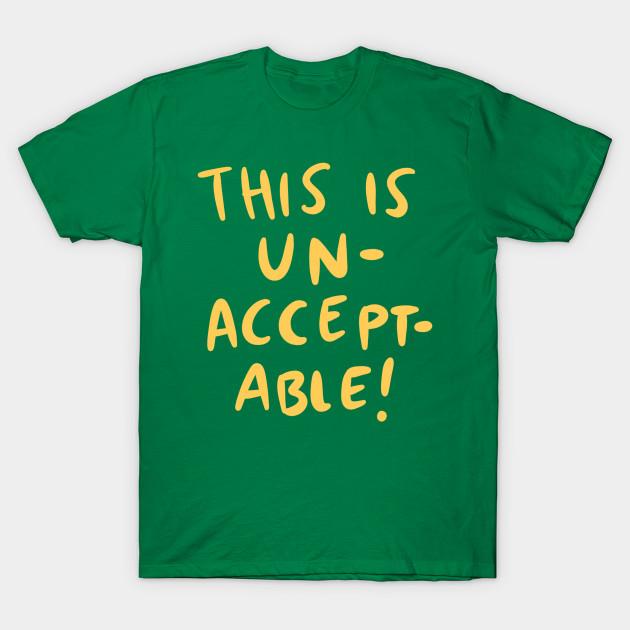 Buy Unisex Fashion TShirt This Is Unacceptable Print Plus Size XS-6XL T ...