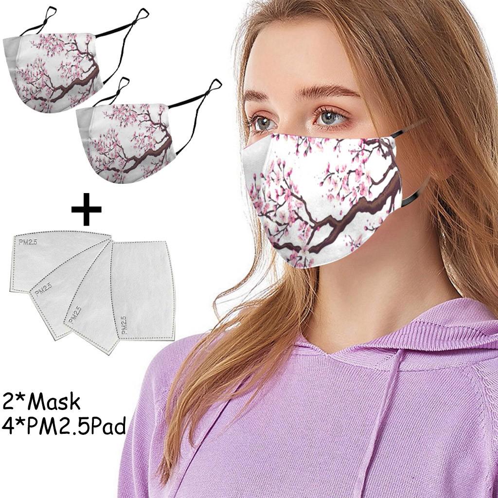 Adult Unisex Washable Anti Dust Mask Anti-ultraviolet Printed Mask Mask ...