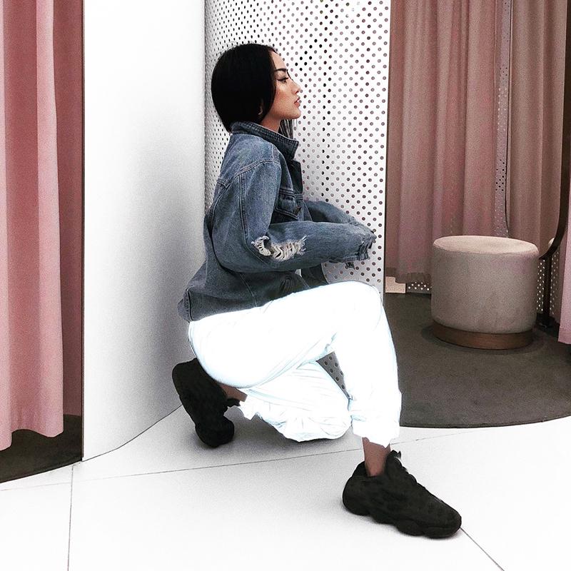 Buy Women Trousers Reflective Pants Flash Casual Winter Jogger Fashion ...