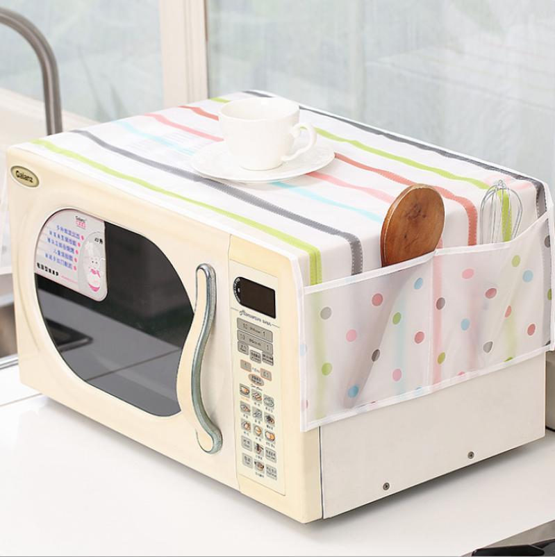 Buy PEVA Material Water Proof Microwave Dust Cover Double Pocket ...