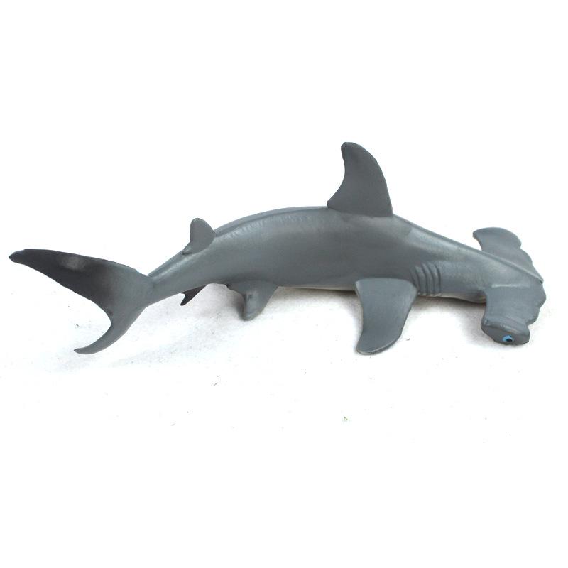 Buy 18cm Hammerhead Shark Realistic Sea Animal Figure Solid Plastic Toy ...