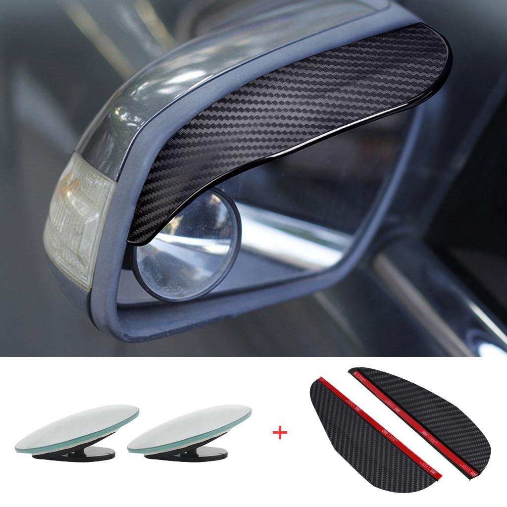 Buy Rear View Mirror Eyebrow Rain Visor Guard Wide Angle Rear Side View ...