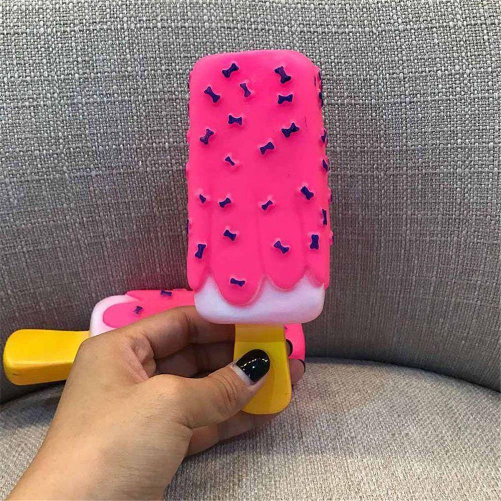 Buy Useful Dogs Puppy Squeaky Rubber Popsicle Shaped Toys Chew Pet Dog ...