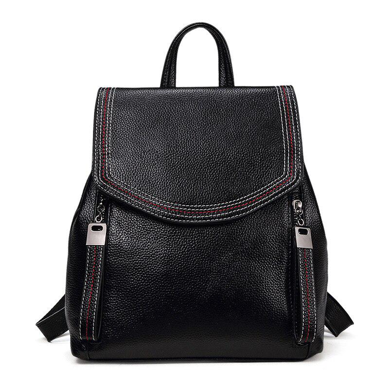 Buy 100% Genuine Leather Women Backpack First Layer Leather Ladies ...