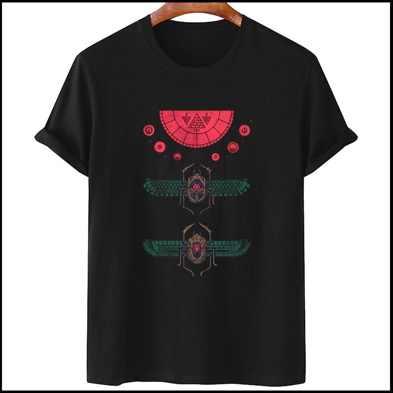 Buy Scarabs Printed Black Cotton Top Knitted T-Shirt Plus Size Unisex ...