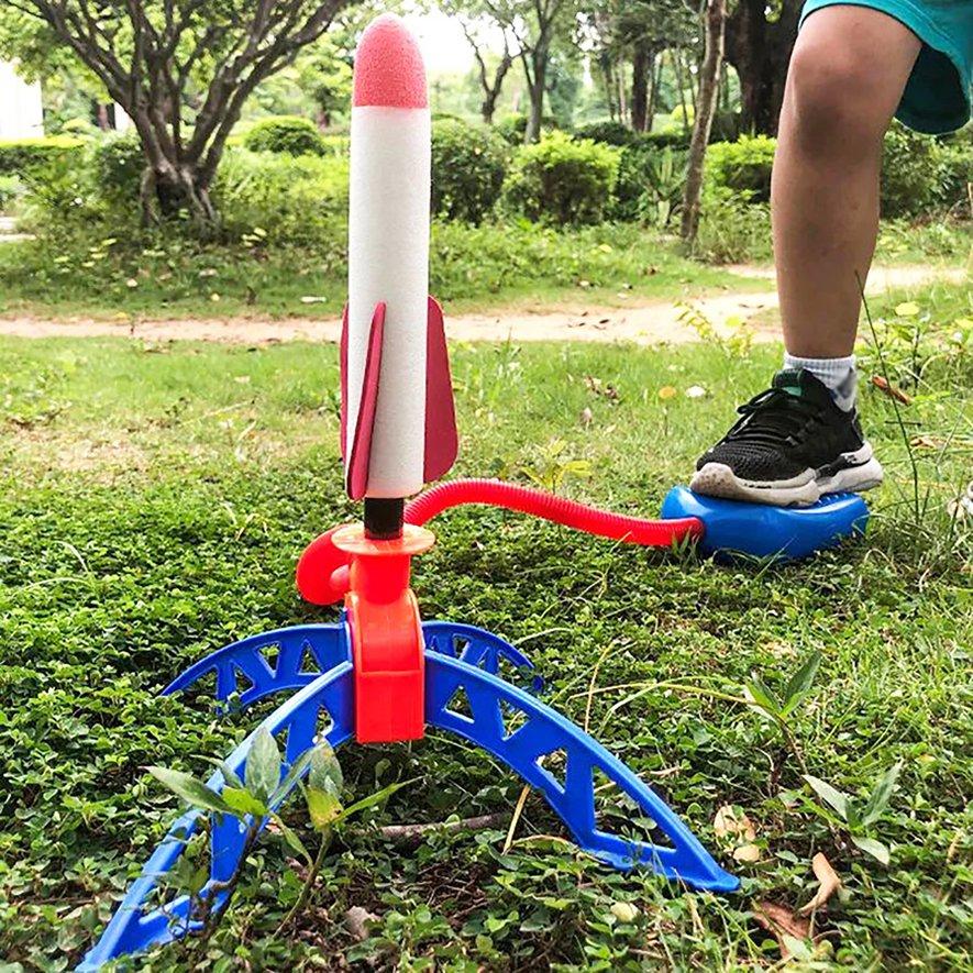 Buy Rocket Launcher Toy For Kids Soar Up To 10 Meters 6 Luminous Foam ...