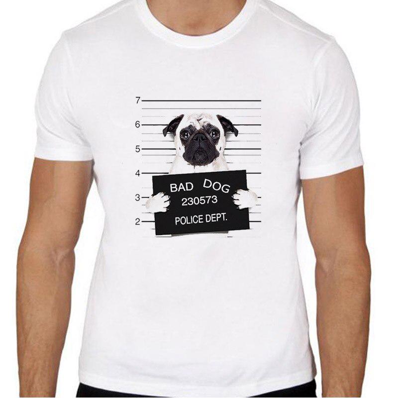 Bad Dog moda kısa t shirt baskılı Funny t shirt erkek üstleri TMM3026 ...