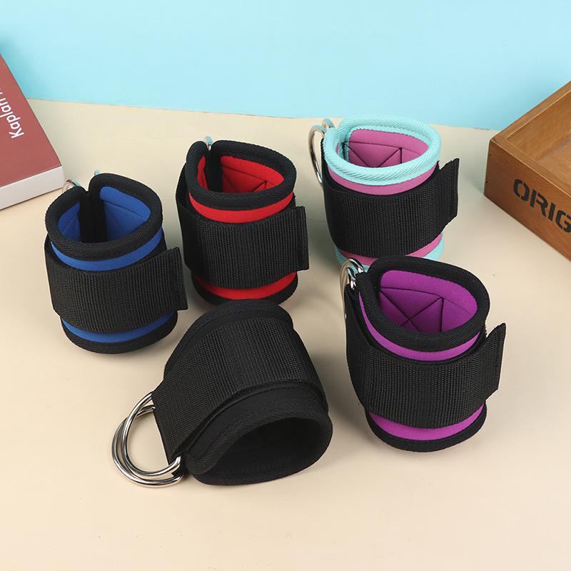 Buy Cable Ankle Straps For Cable Machines Leg Exercises Double D-Ring ...