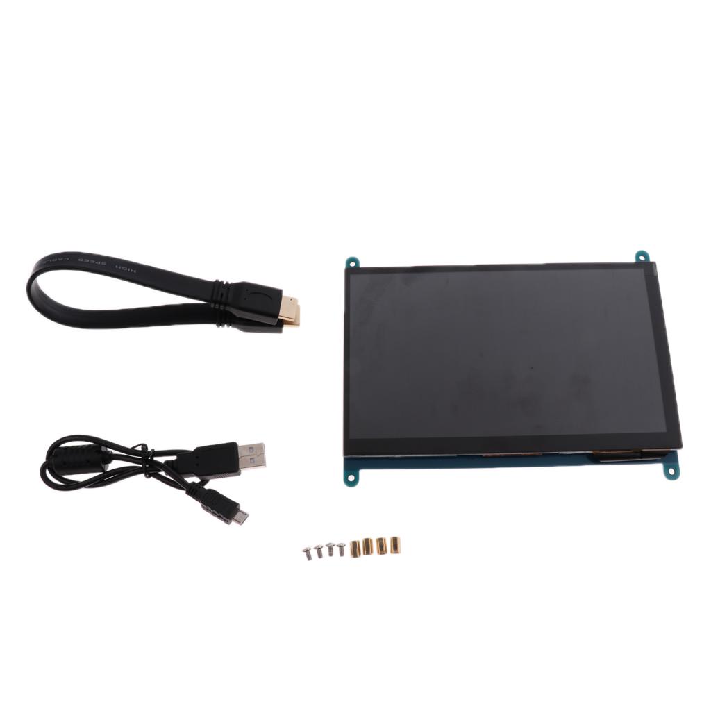 Magideal 7 Inch Monitor HDMI 1024x600 HD LCD Screen for Raspberry Pi 3 ...