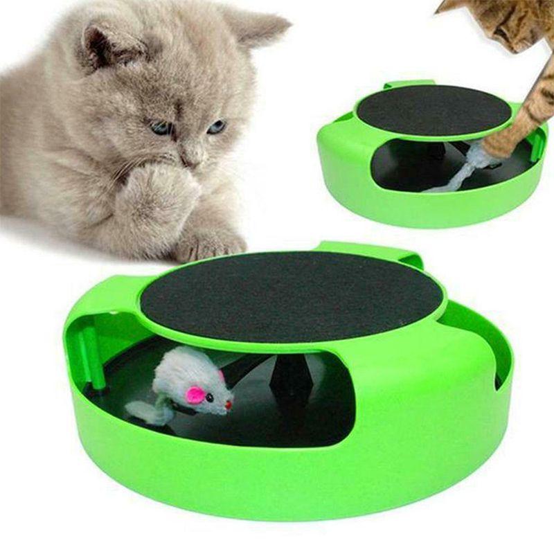 Buy Toys Cat Interactive With Running Mice And Scratching Safe Pad ...
