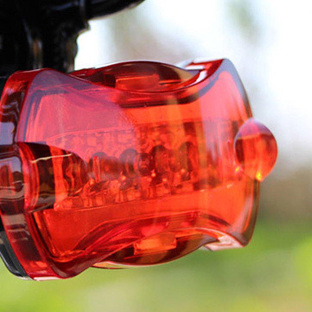 Buy Bike Bicycle Rear Tail Light Taillight Waterproof 5LED Safety Rear ...