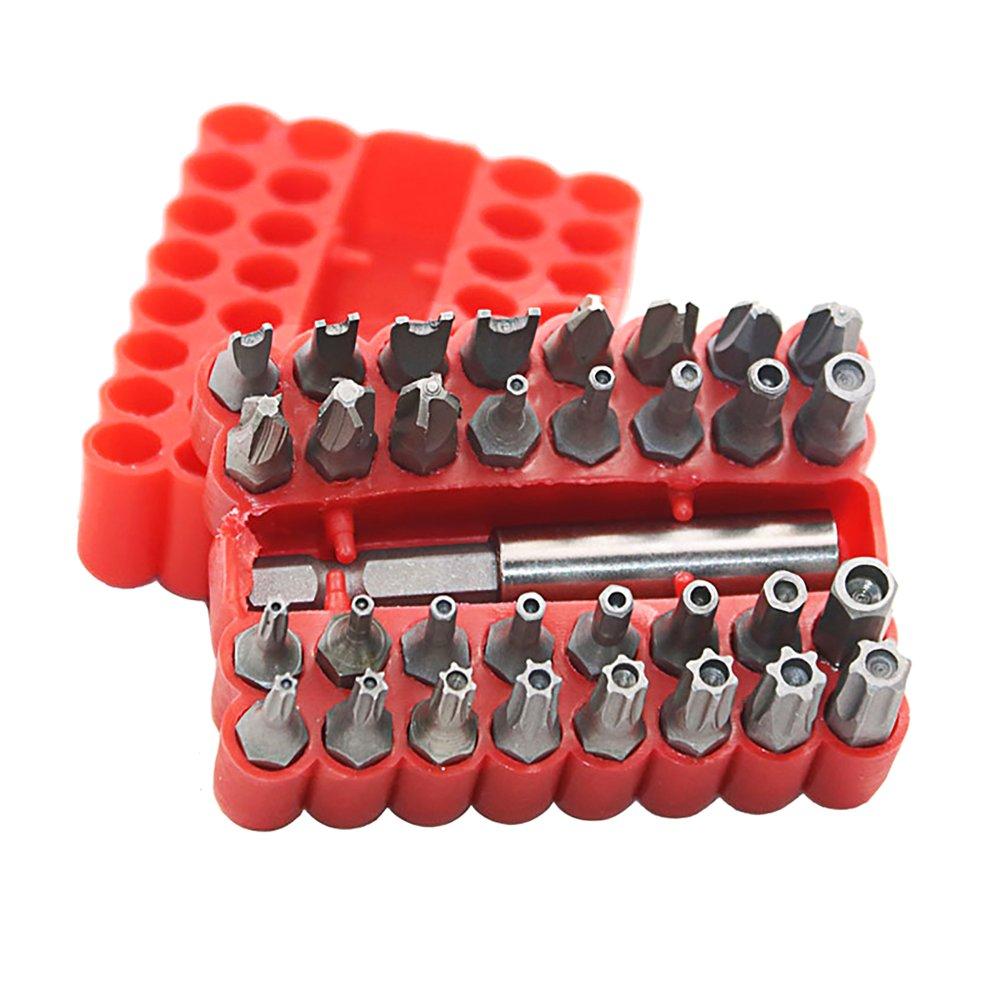 Bit-Set 33-teiliger Hohlbit-Kombinationssatz Einschraub-Sechskant-Bit ...