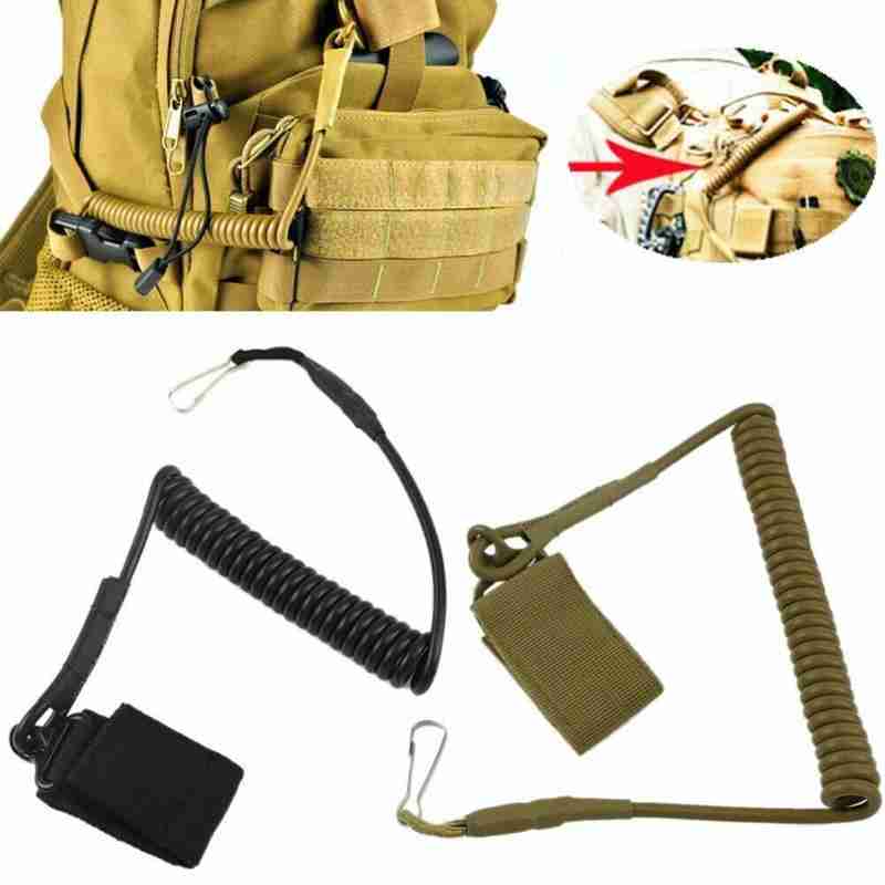 Coil sling rope lanyard Molle elastic tool belt backpack military ...