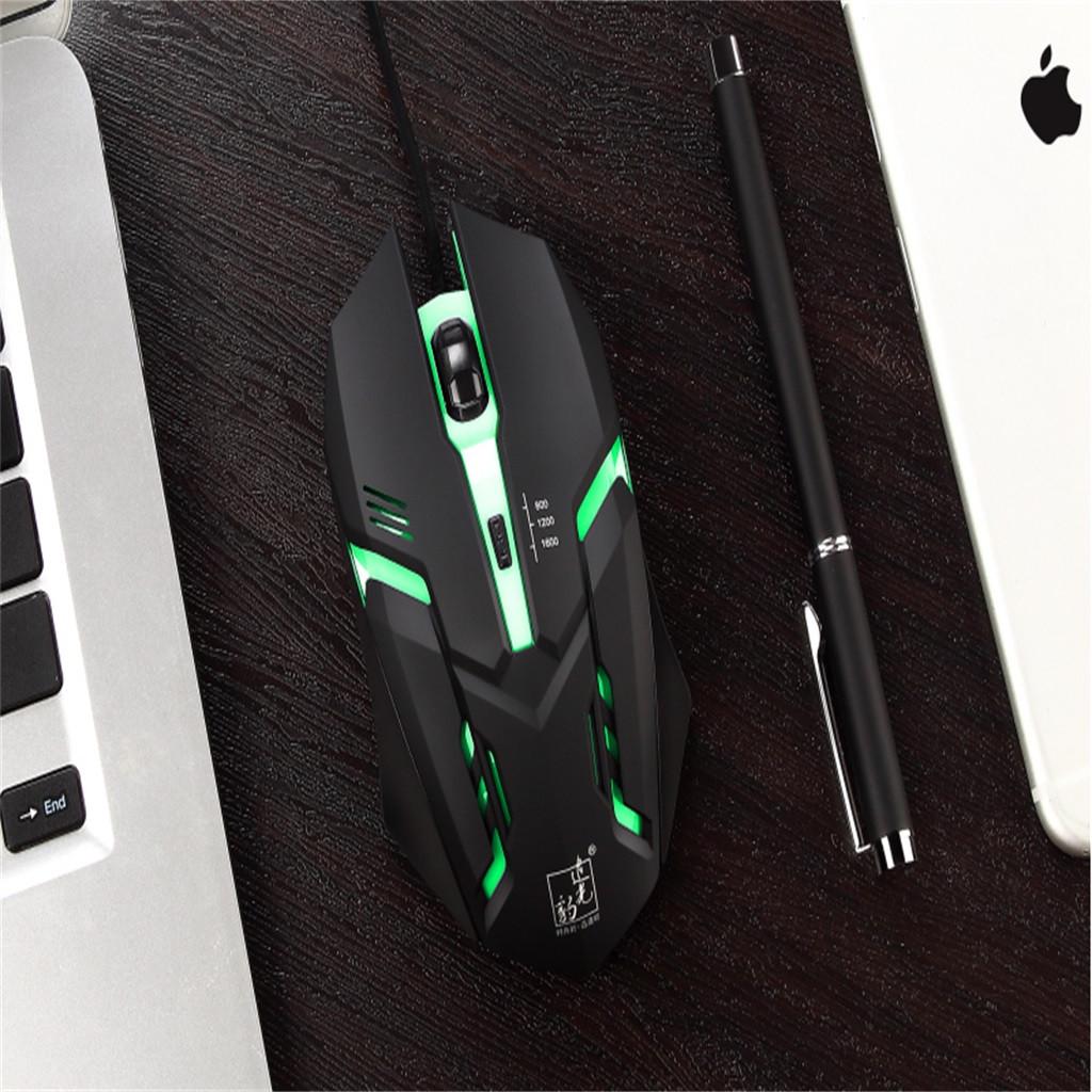 Buy K2 800/1200/1600DP LED Backlight Colorful Glow Gaming Mouse Wired ...
