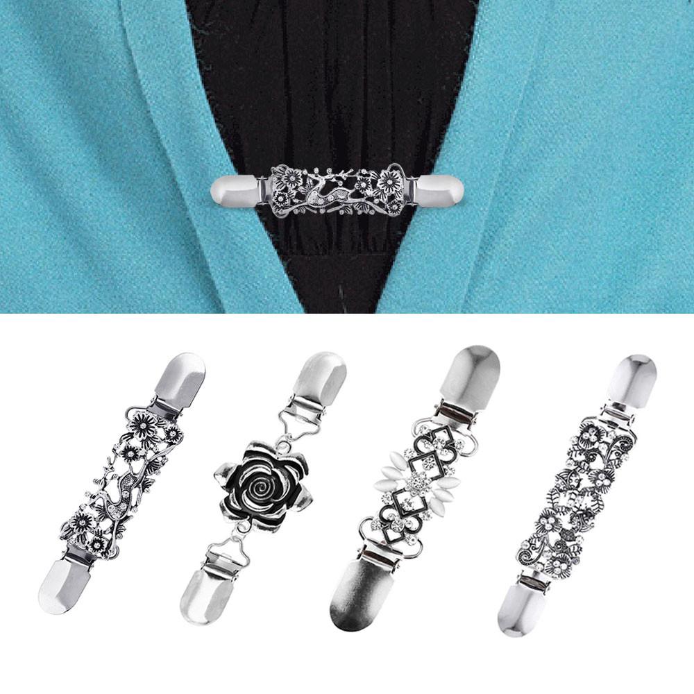 Buy [www] Cardigan Clip Sweater Shawl Clips Metal Clip Holder Garters ...